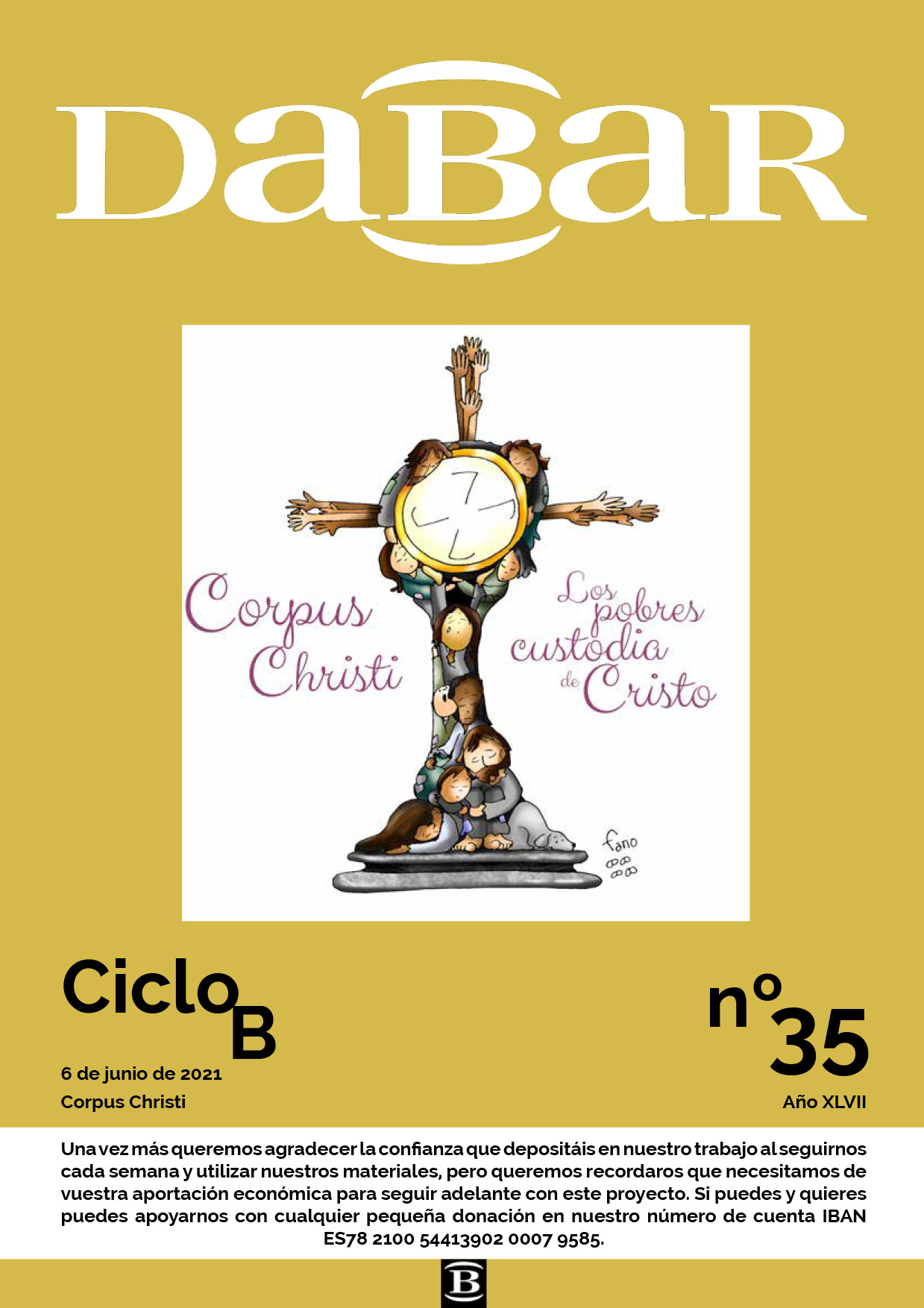 Dabar la Revista dedicada a la propagación de los valores evangélicos